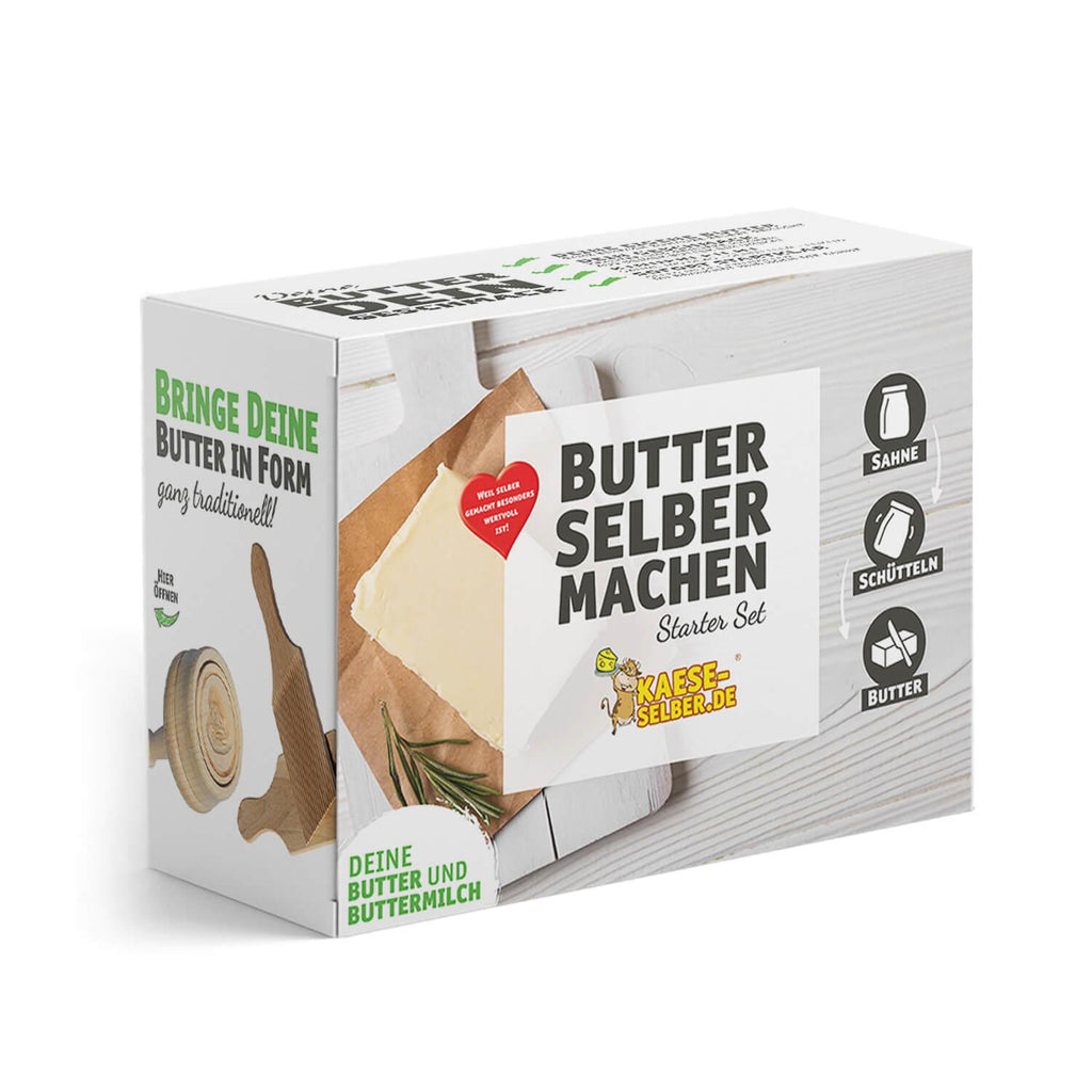 Butter & Buttermilch selber machen Set – Butter aus Milch ...